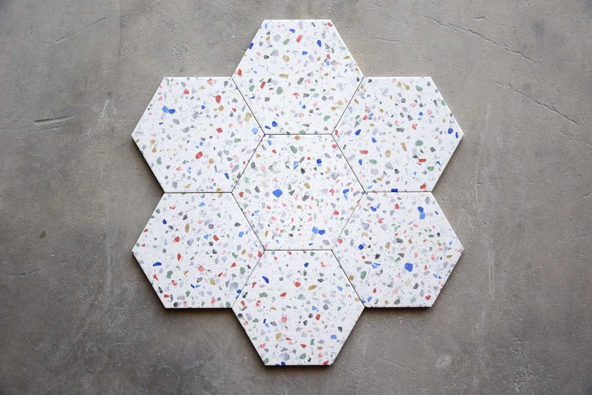 Azulejo Terrazo Colores | Azulejos porcelánicos de terrazo | Trestile